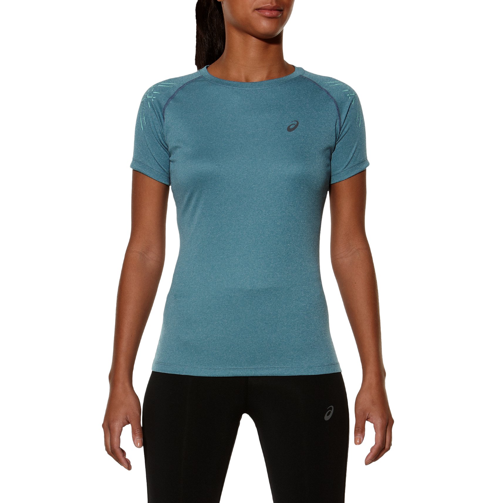 Купить женскую футболку Asics Stripe Top SS W | Интернет-магазин RunLab